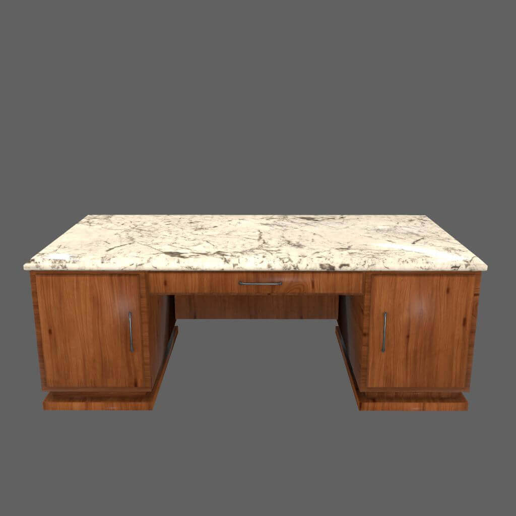 Marble Desk - 3D Model by icekazim