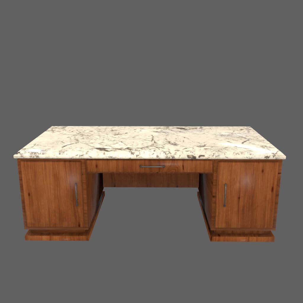 Marble Desk - 3D Model by icekazim