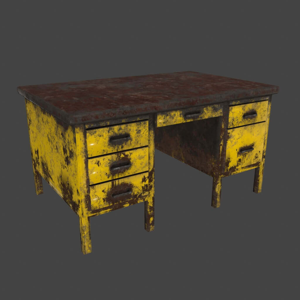 Desk - 3D Model by icekazim