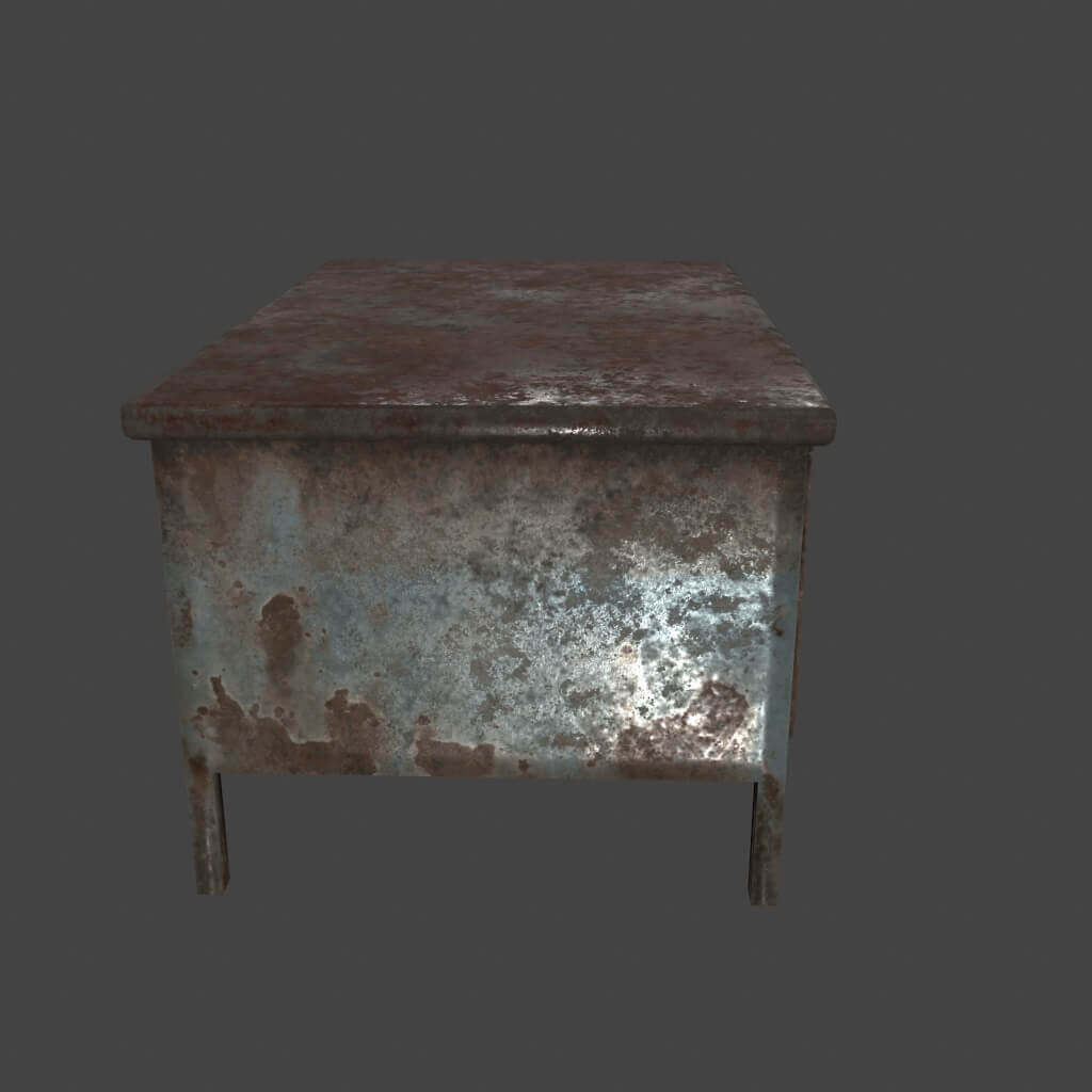 Old Desk - 3D Model by icekazim