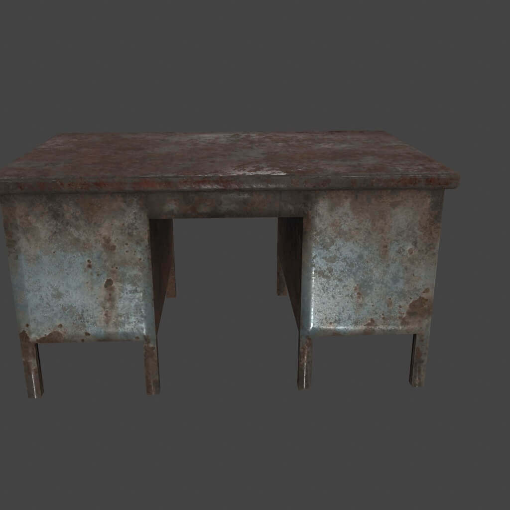 Old Desk - 3D Model by icekazim