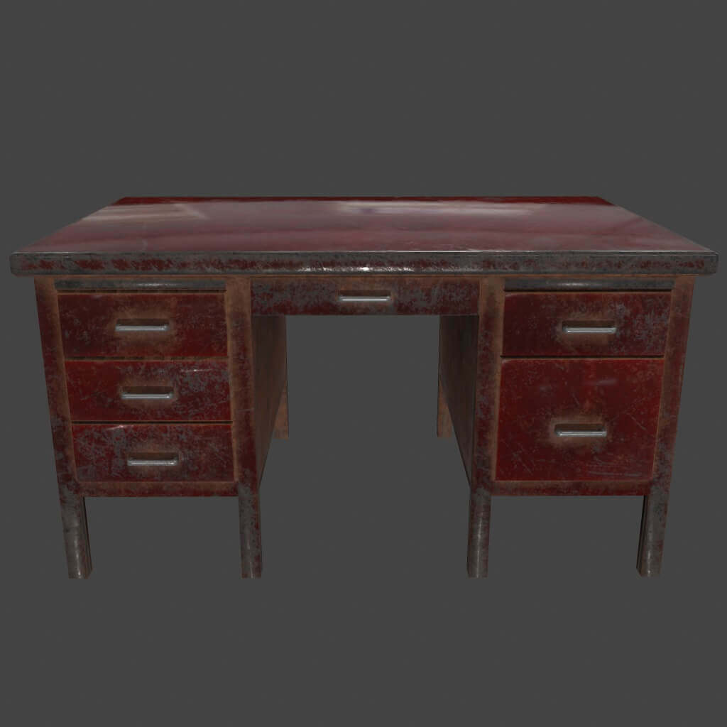 Desk - 3D Model by icekazim