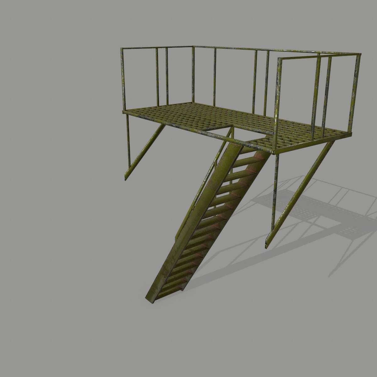 Fire Escape 05 - 3D Model by icekazim