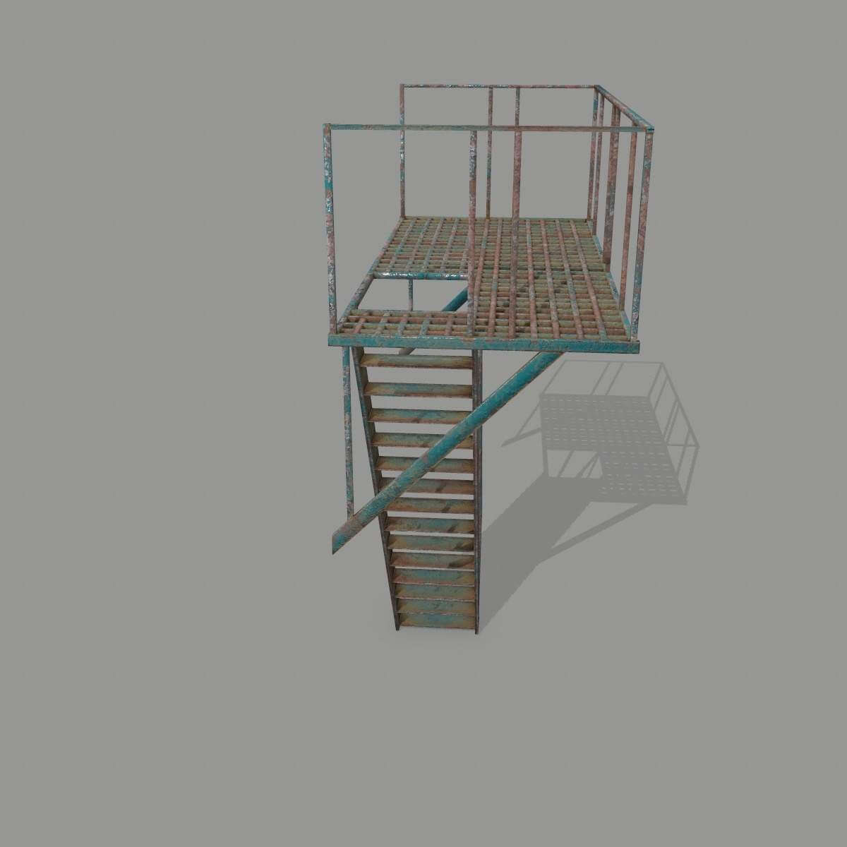 Fire Escape 09 - 3D Model by icekazim