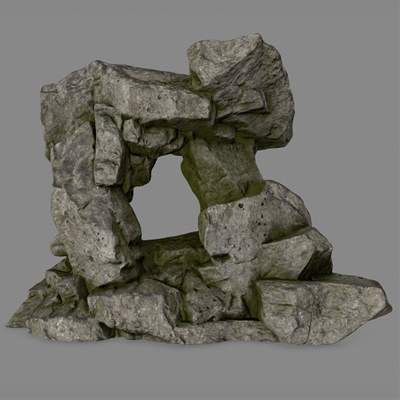 Stone Gateway - 3D Model by icekazim