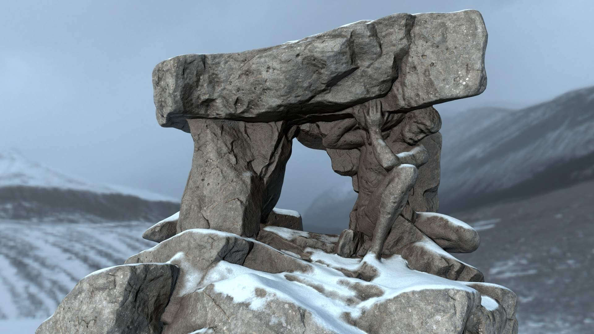 Stone Gateway - 3D Model by icekazim
