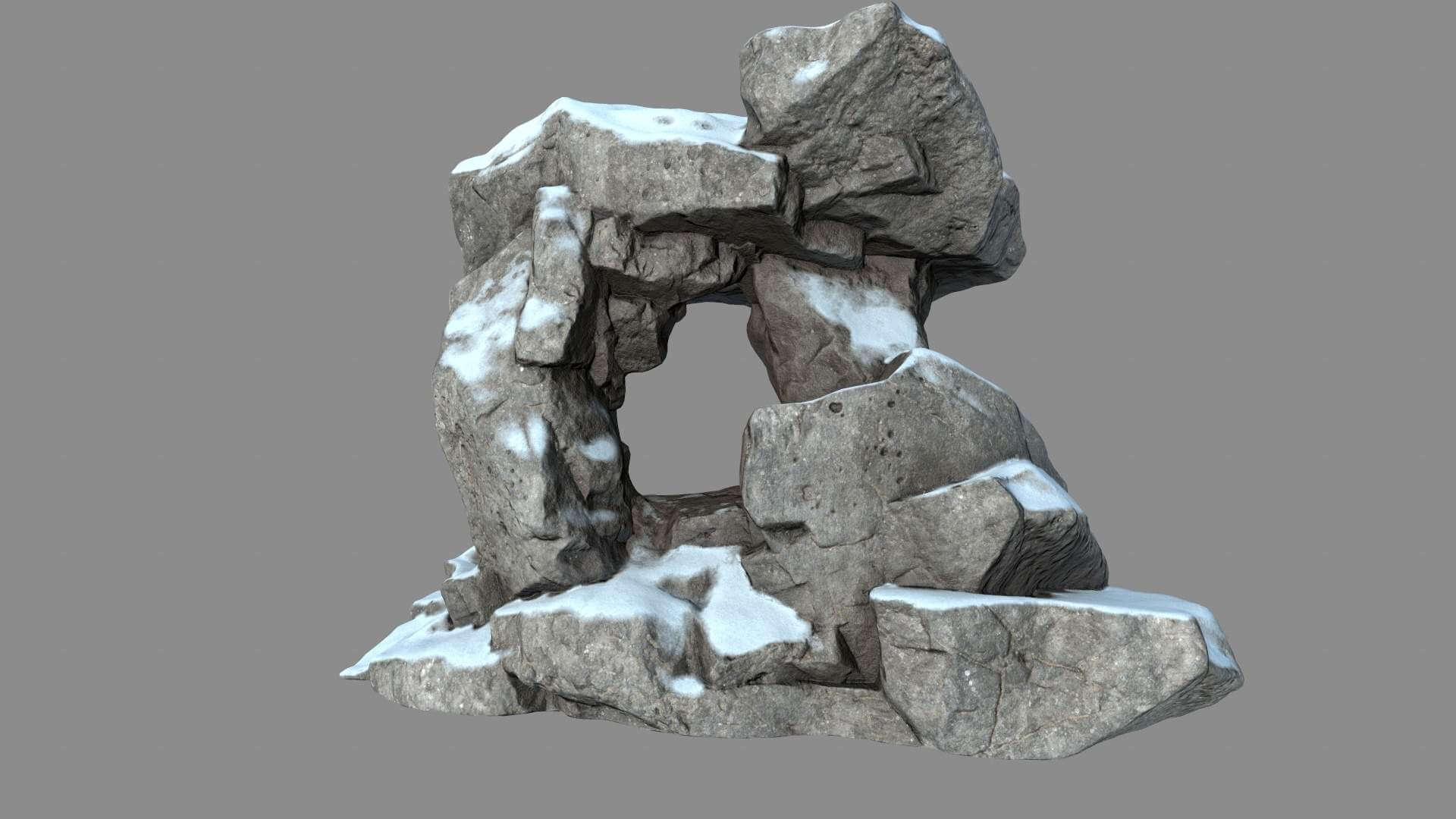 Stone Gateway - 3D Model by icekazim