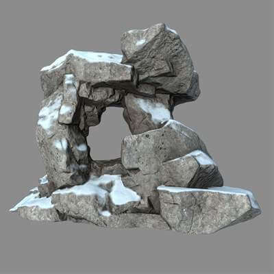 Stone Gateway - 3D Model by icekazim