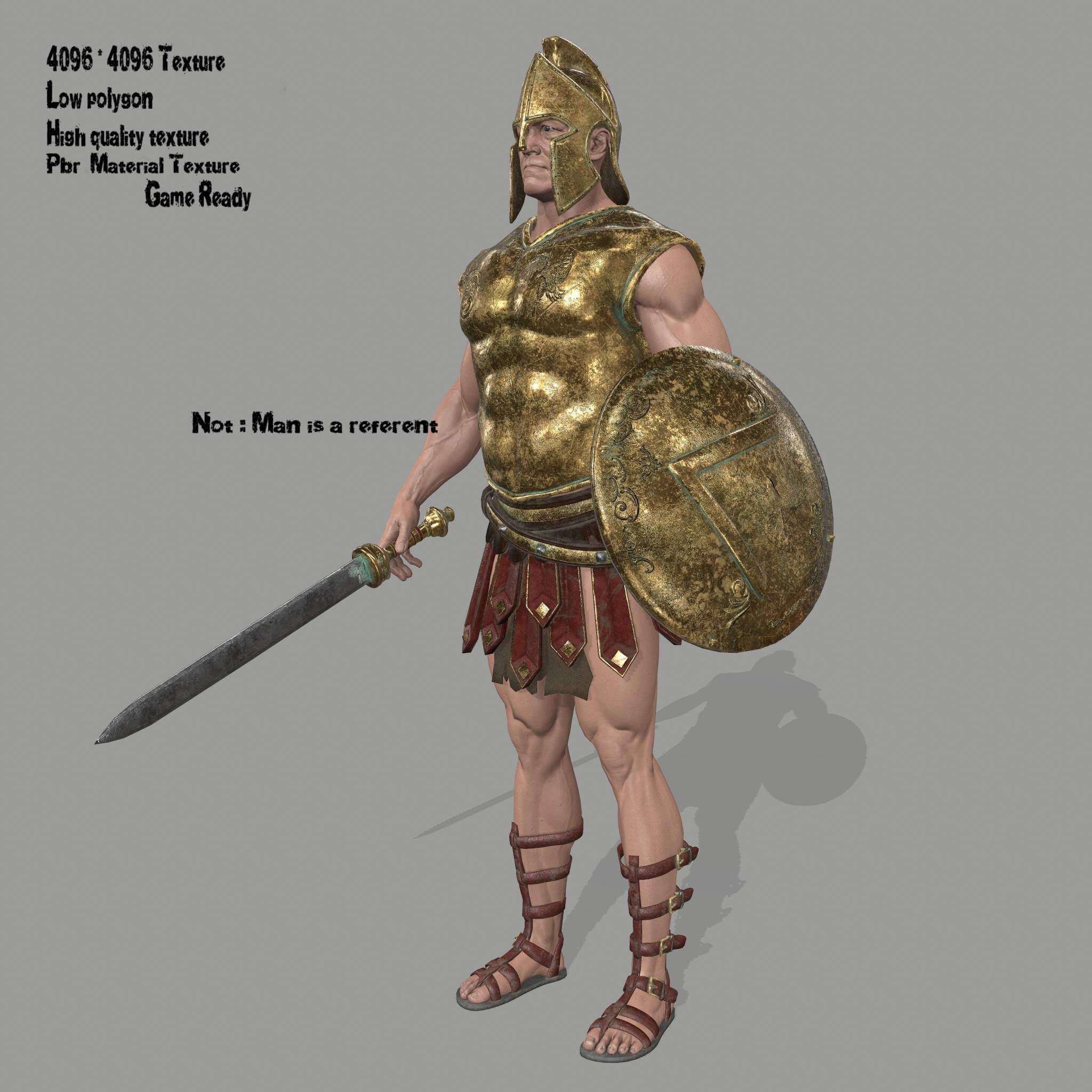 Gladiator Armor Set - 3D Model by icekazim
