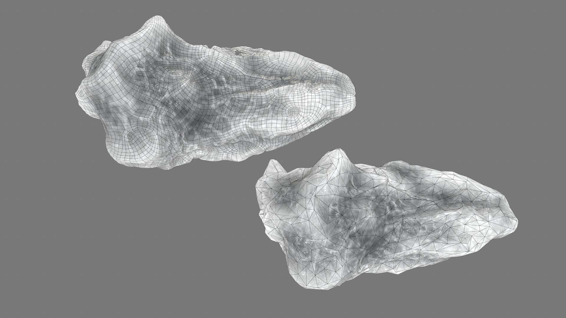 Ice Asteroid Set - 3D Model by icekazim