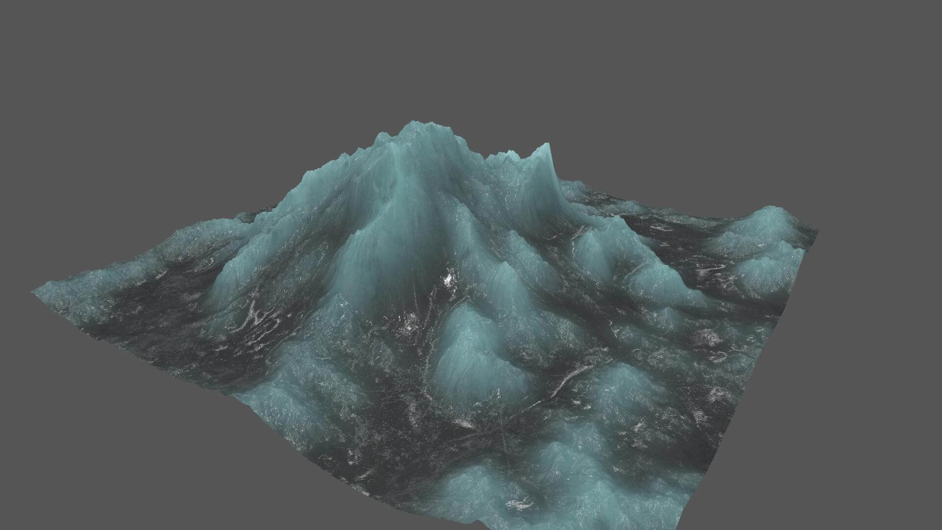 Ice Mountain - 3D Model by icekazim