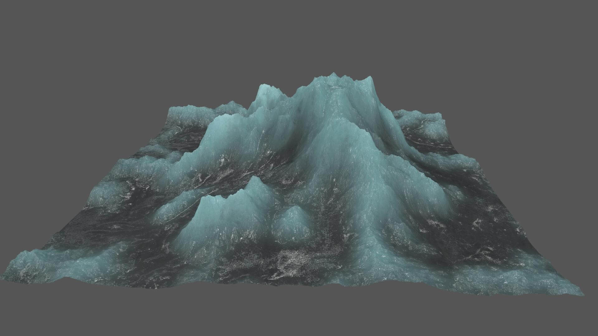 Ice Mountain - 3D Model by icekazim