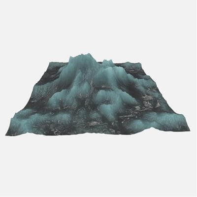 Ice Mountain - 3D Model by icekazim
