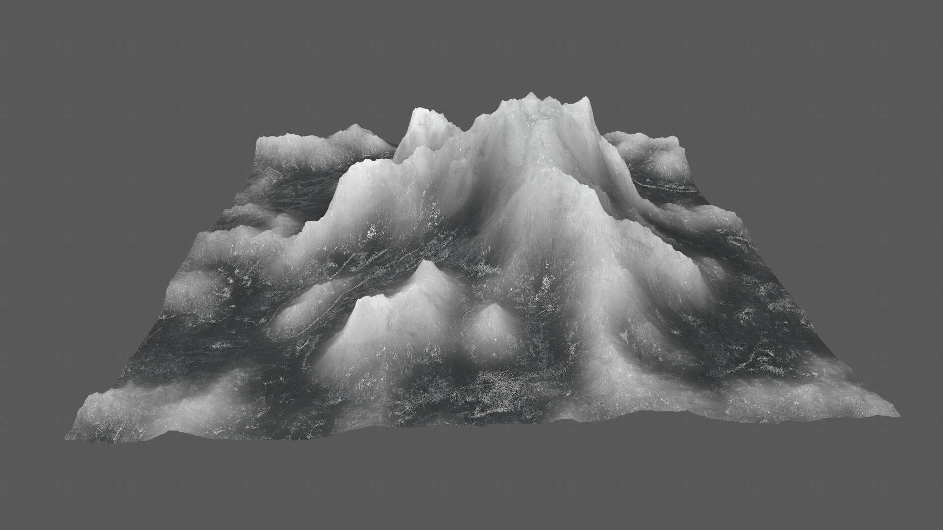 Ice Mountain - 3D Model by icekazim