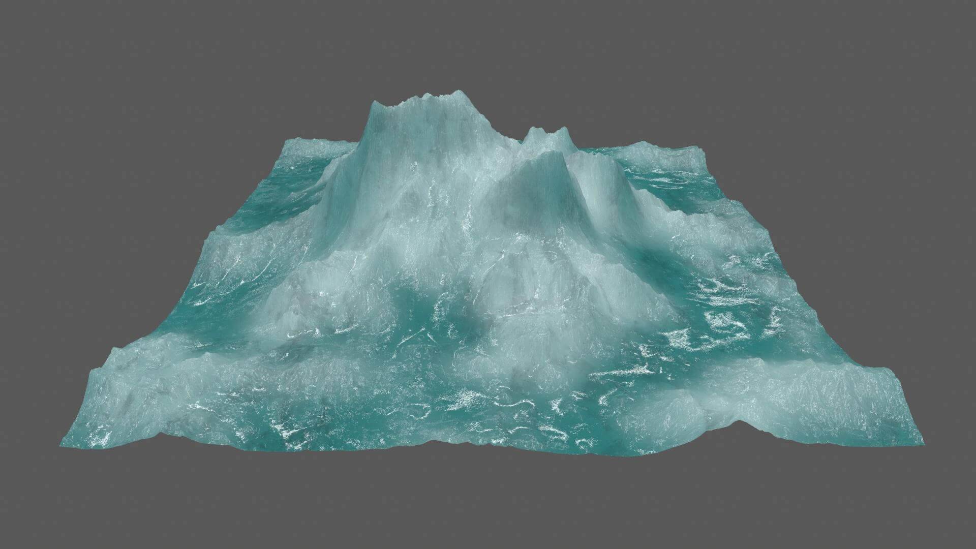 Ice Mountain - 3D Model by icekazim