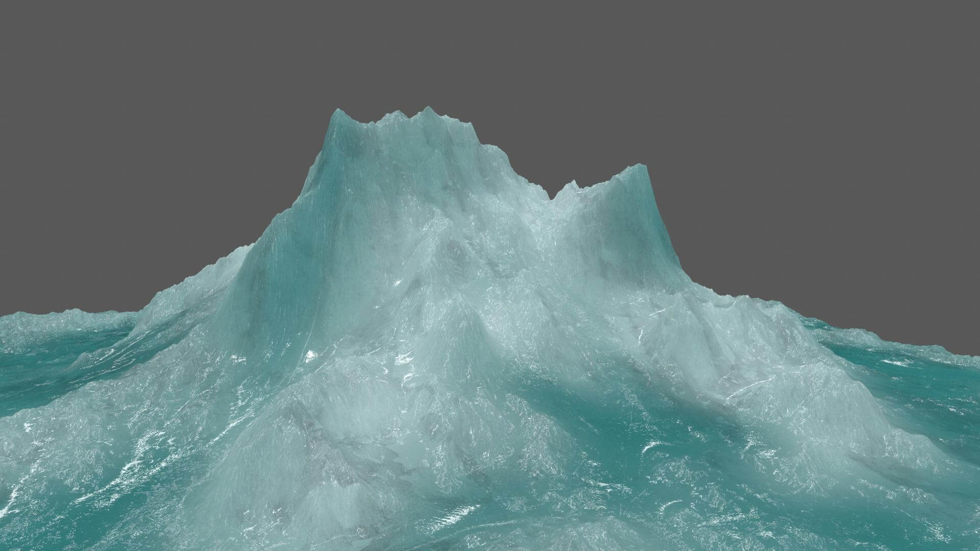 Ice Mountain - 3D Model by icekazim