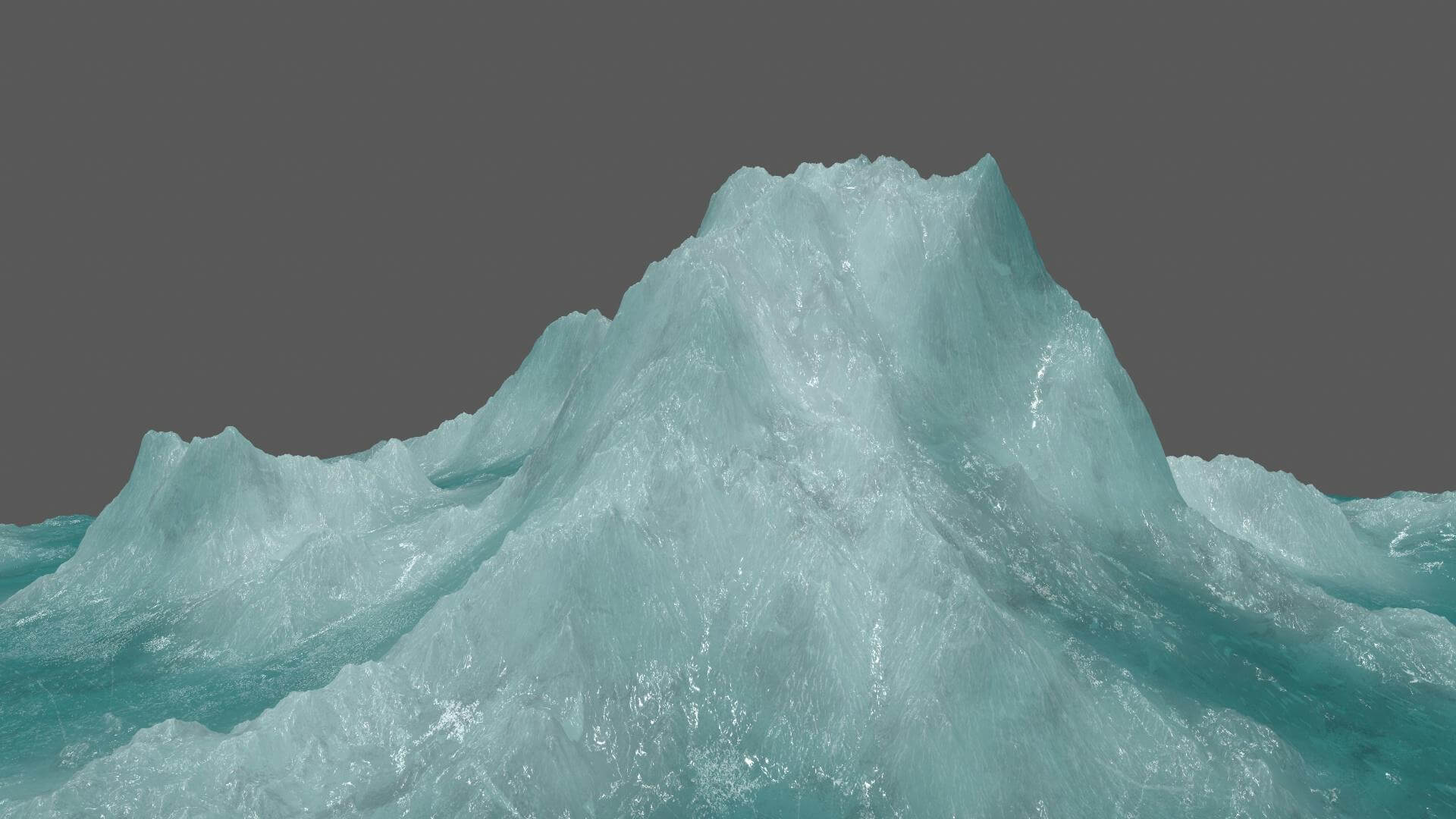 Ice Mountain - 3D Model by icekazim