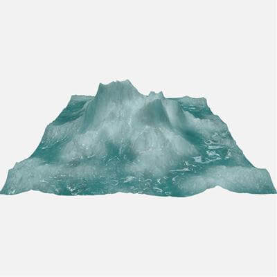 Ice Mountain - 3D Model by icekazim