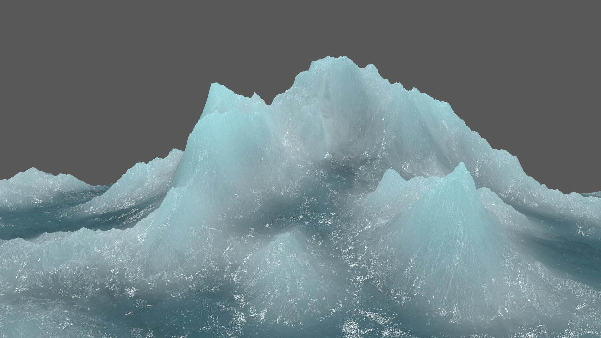 Ice Mountain - 3D Model by icekazim