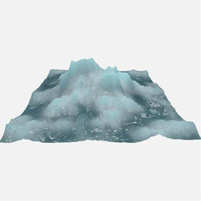 Ice Mountain - 3D Model by icekazim