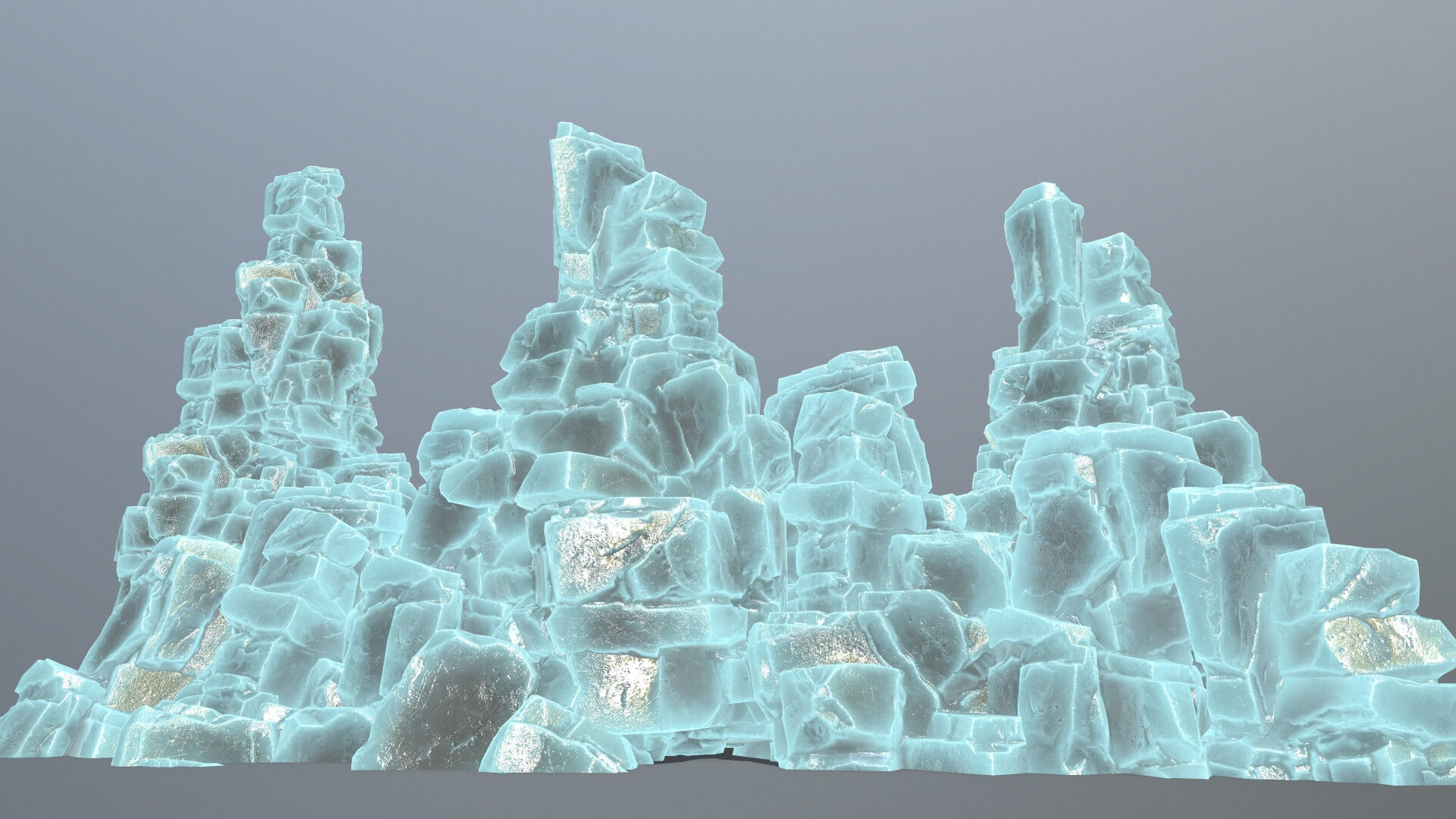 Ice Rock 3 - 3D Model by icekazim