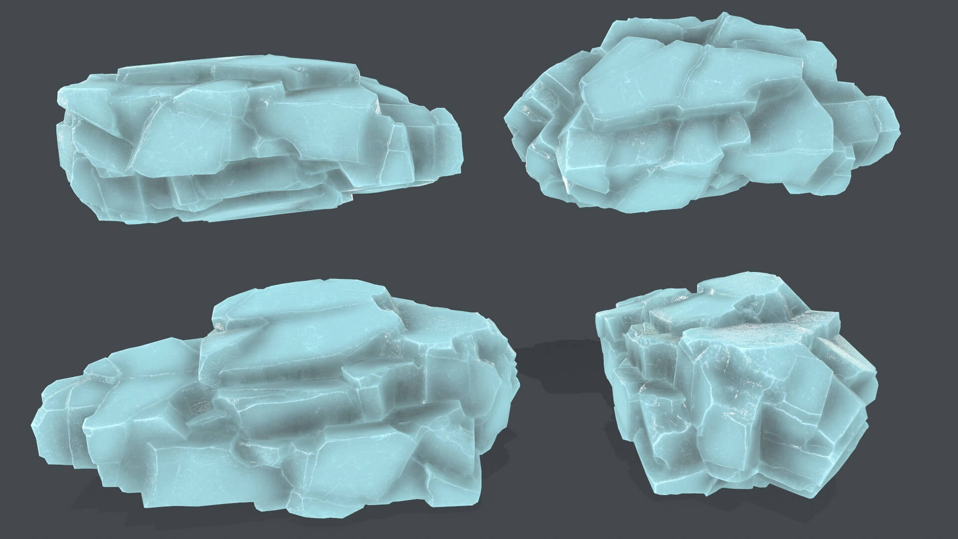 Ice Rock 3 - 3D Model by icekazim