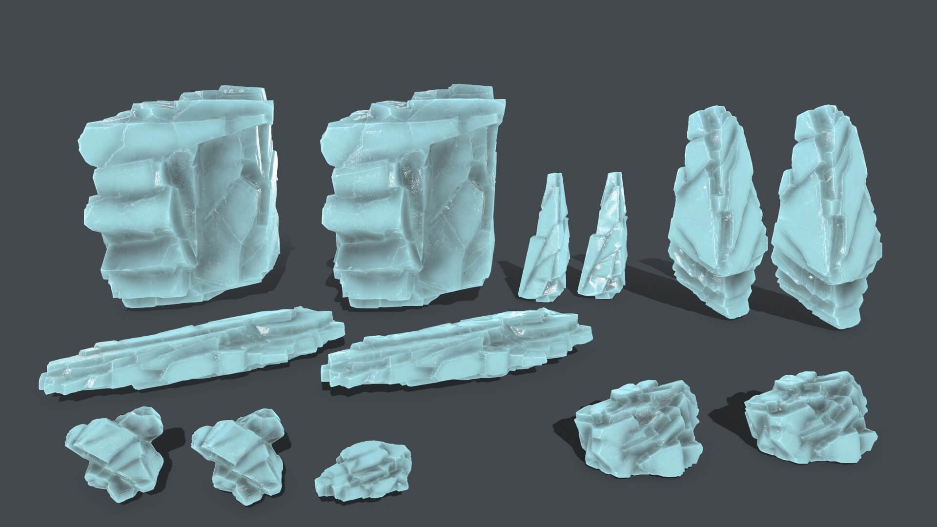 Ice Rock 3 - 3D Model by icekazim