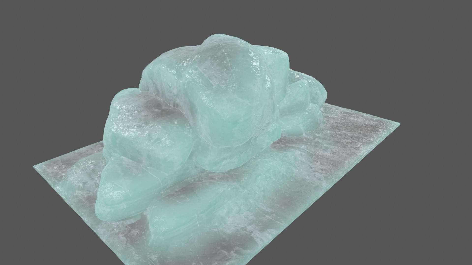 Ice Rock - 3D Model by icekazim