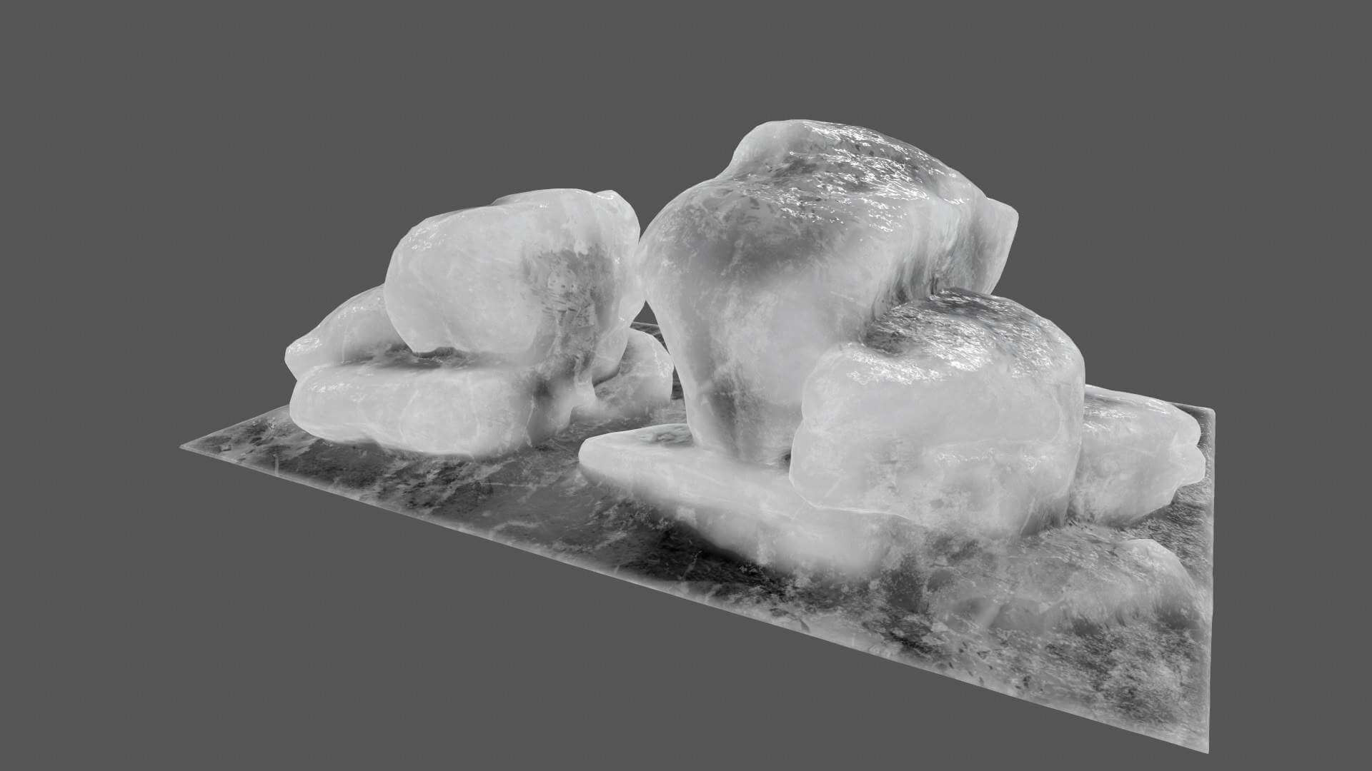 Ice Rock - 3D Model by icekazim