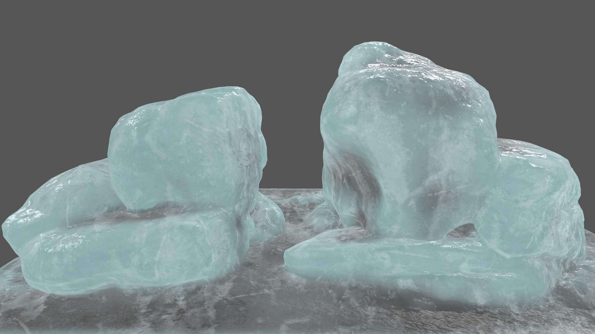 Ice Rock - 3D Model by icekazim