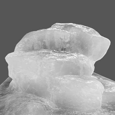 Ice Rock - 3D Model by icekazim