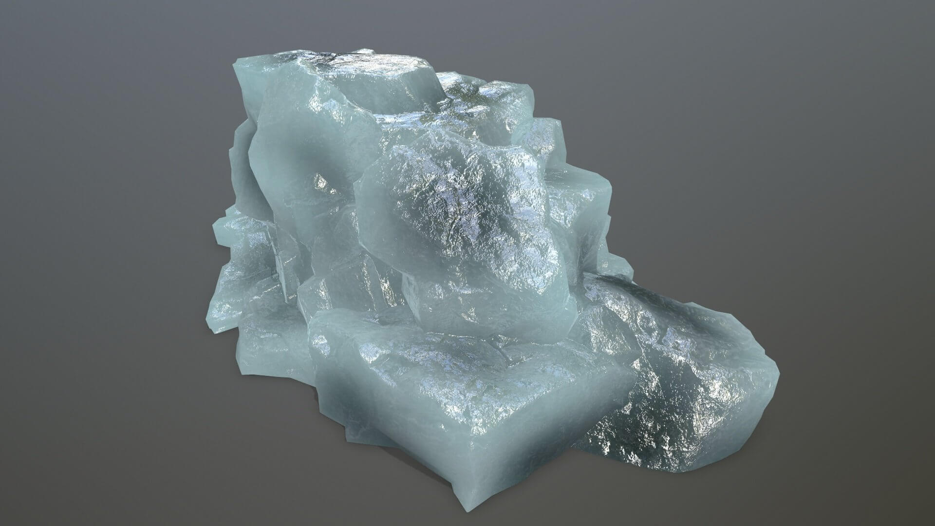Ice Rock - 3D Model by icekazim