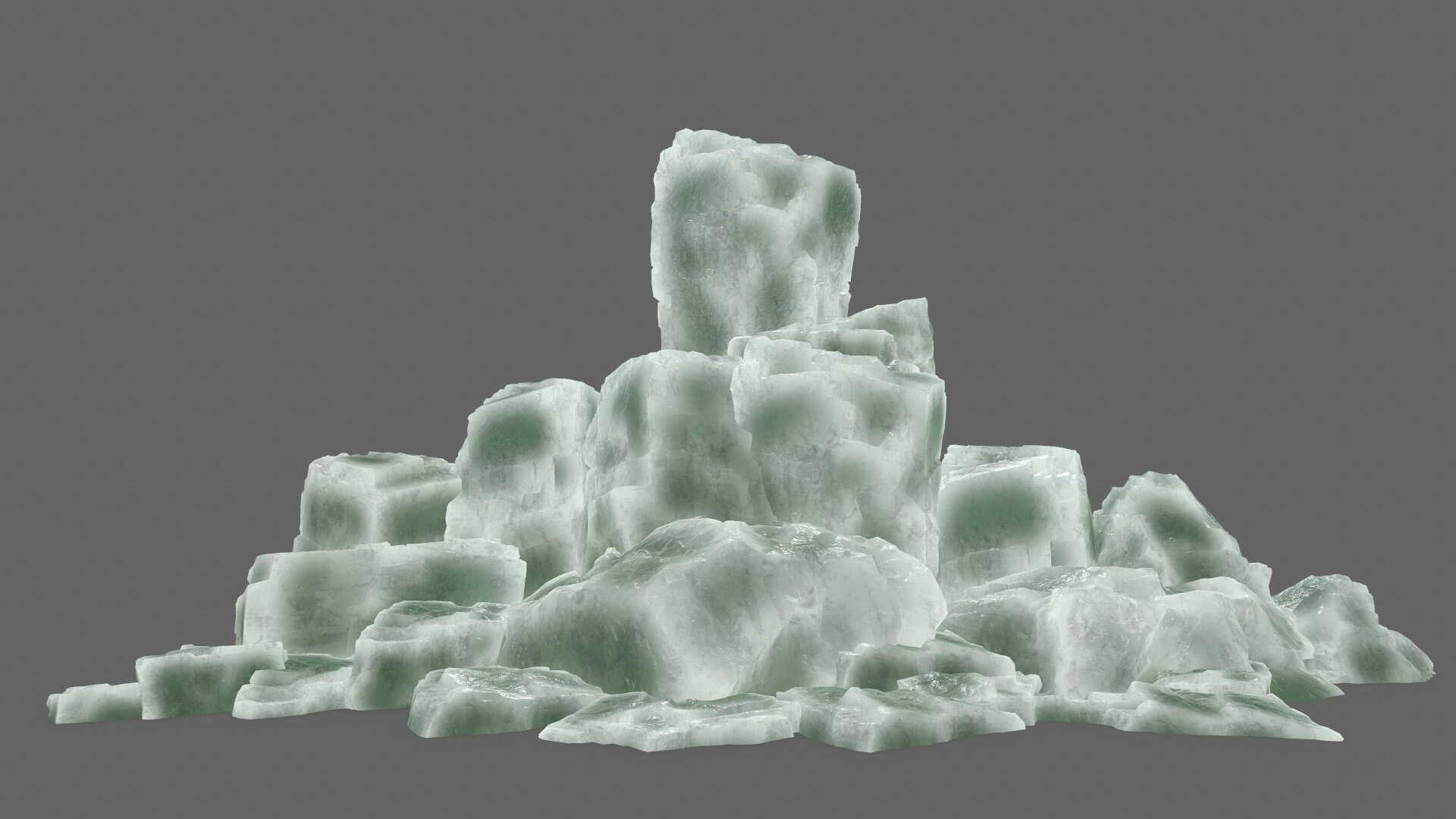 Ice Rocks - 3D Model by icekazim