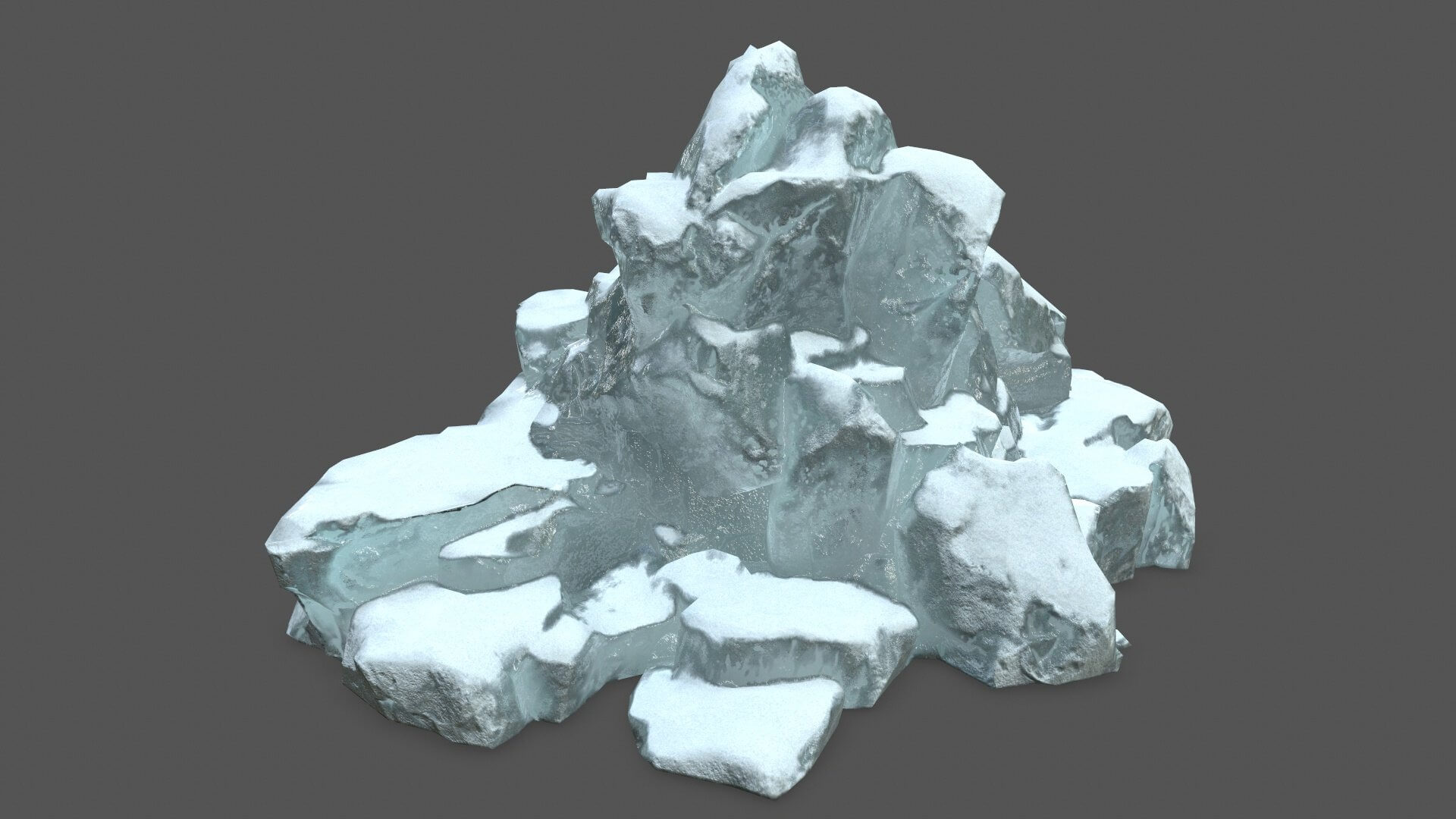 Ice Rocks - 3D Model by icekazim
