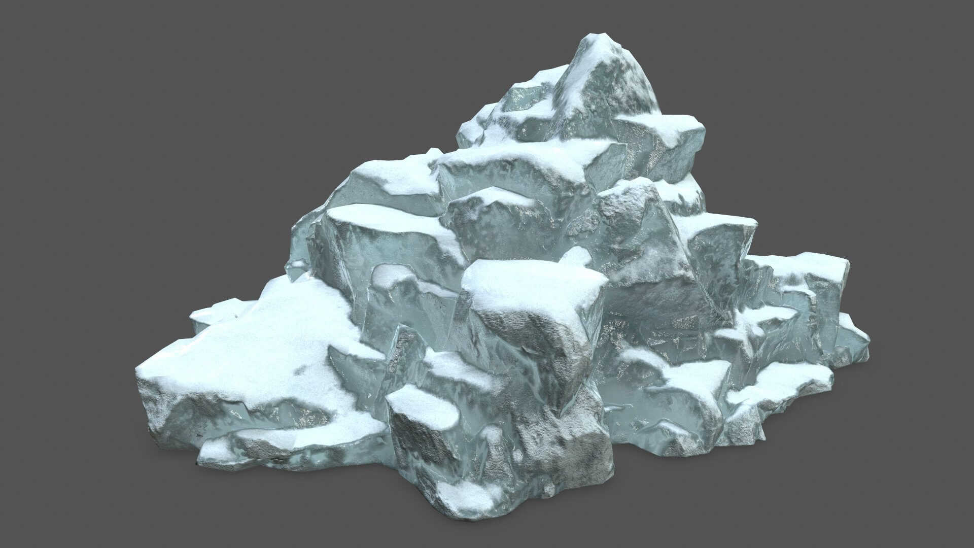 Ice Rocks - 3D Model by icekazim