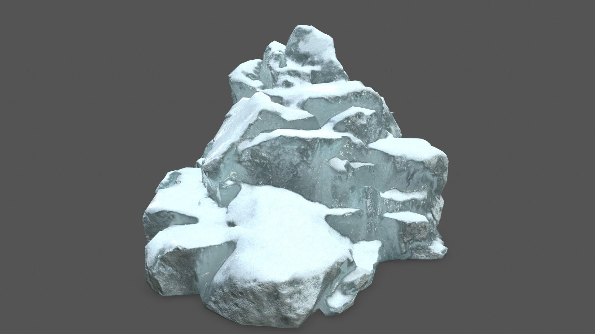 Ice Rocks - 3D Model by icekazim