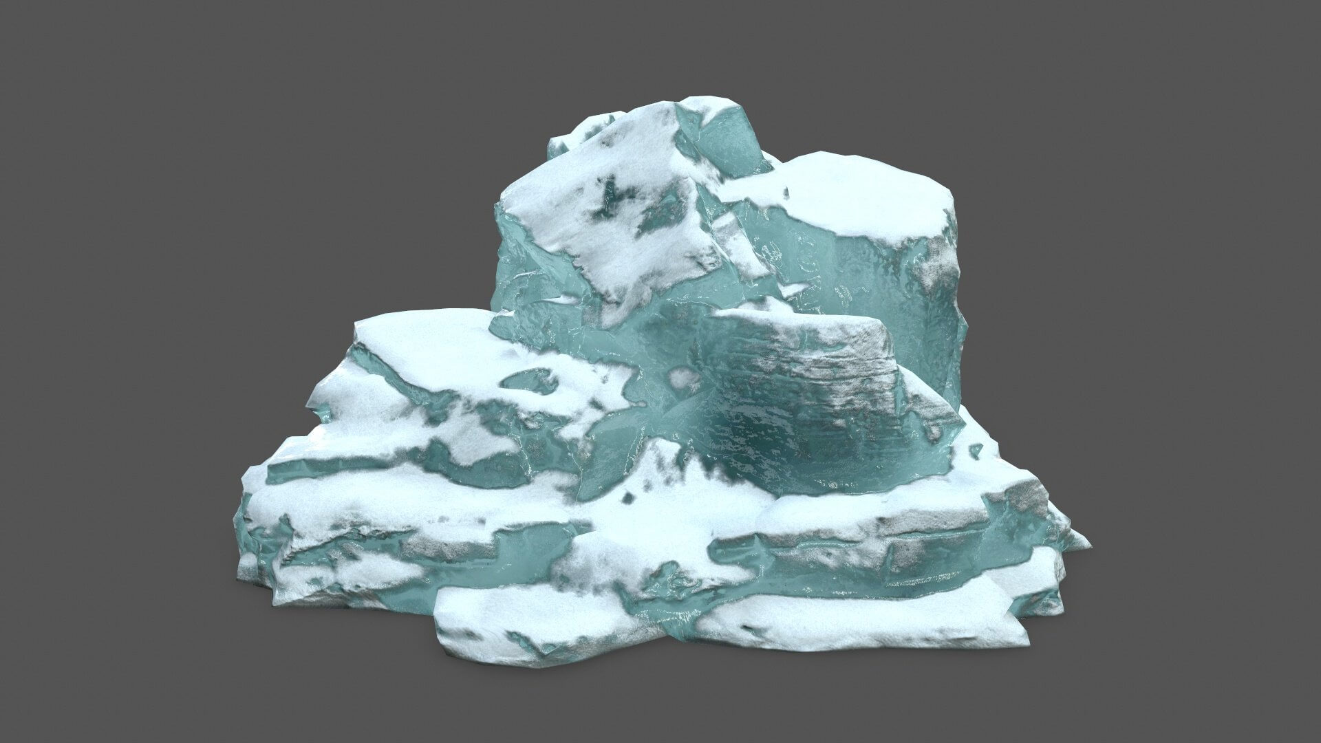 Ice Rocks - 3D Model by icekazim