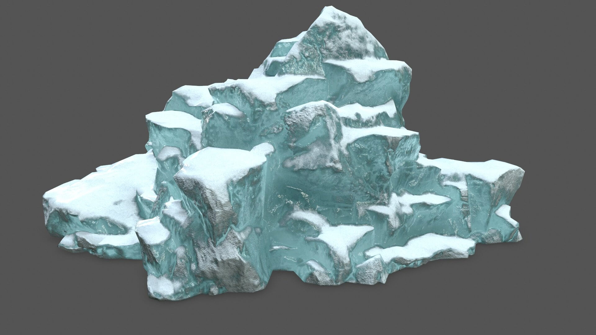 Ice Rocks - 3D Model by icekazim