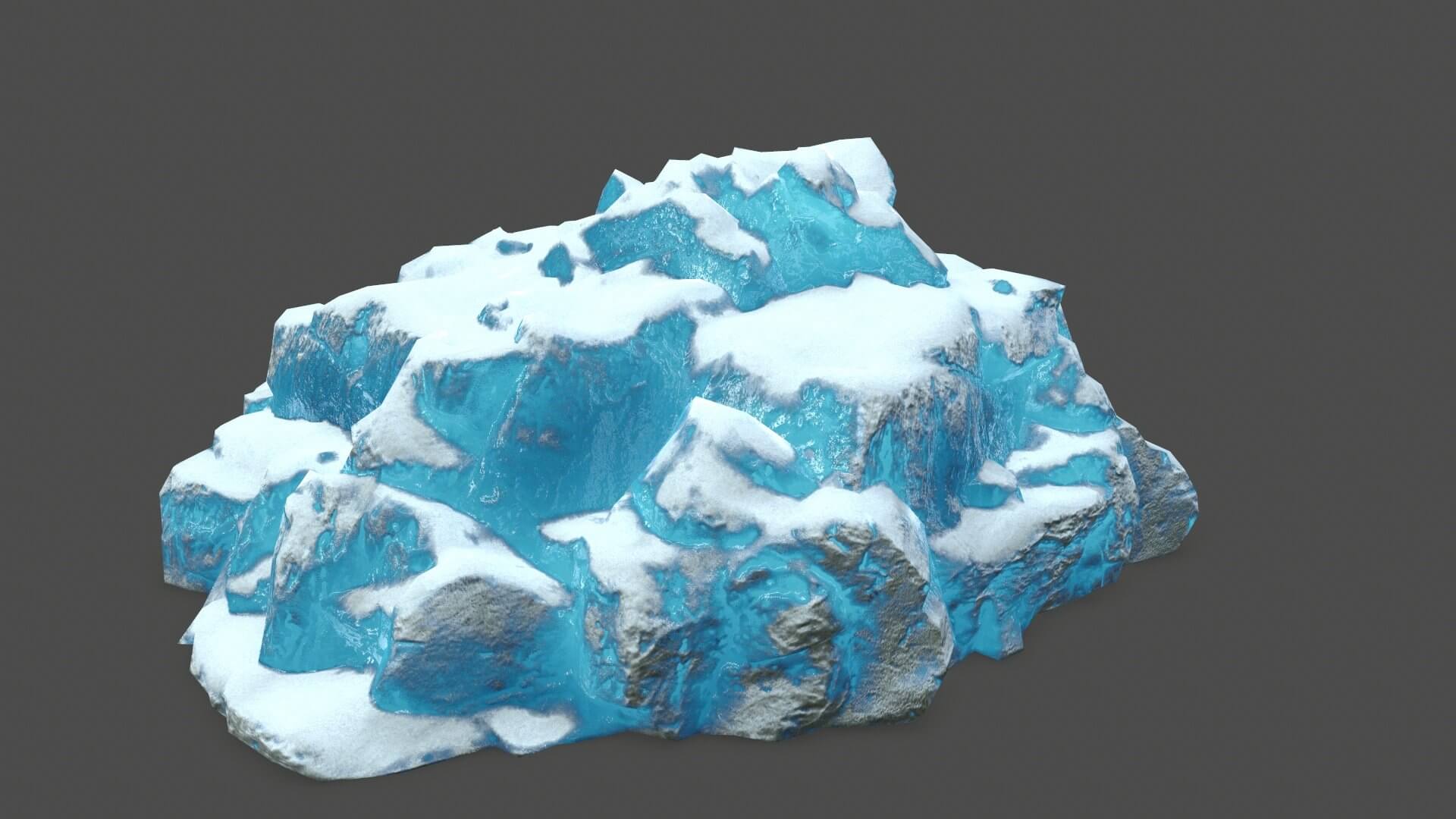 Ice Rocks - 3D Model by icekazim