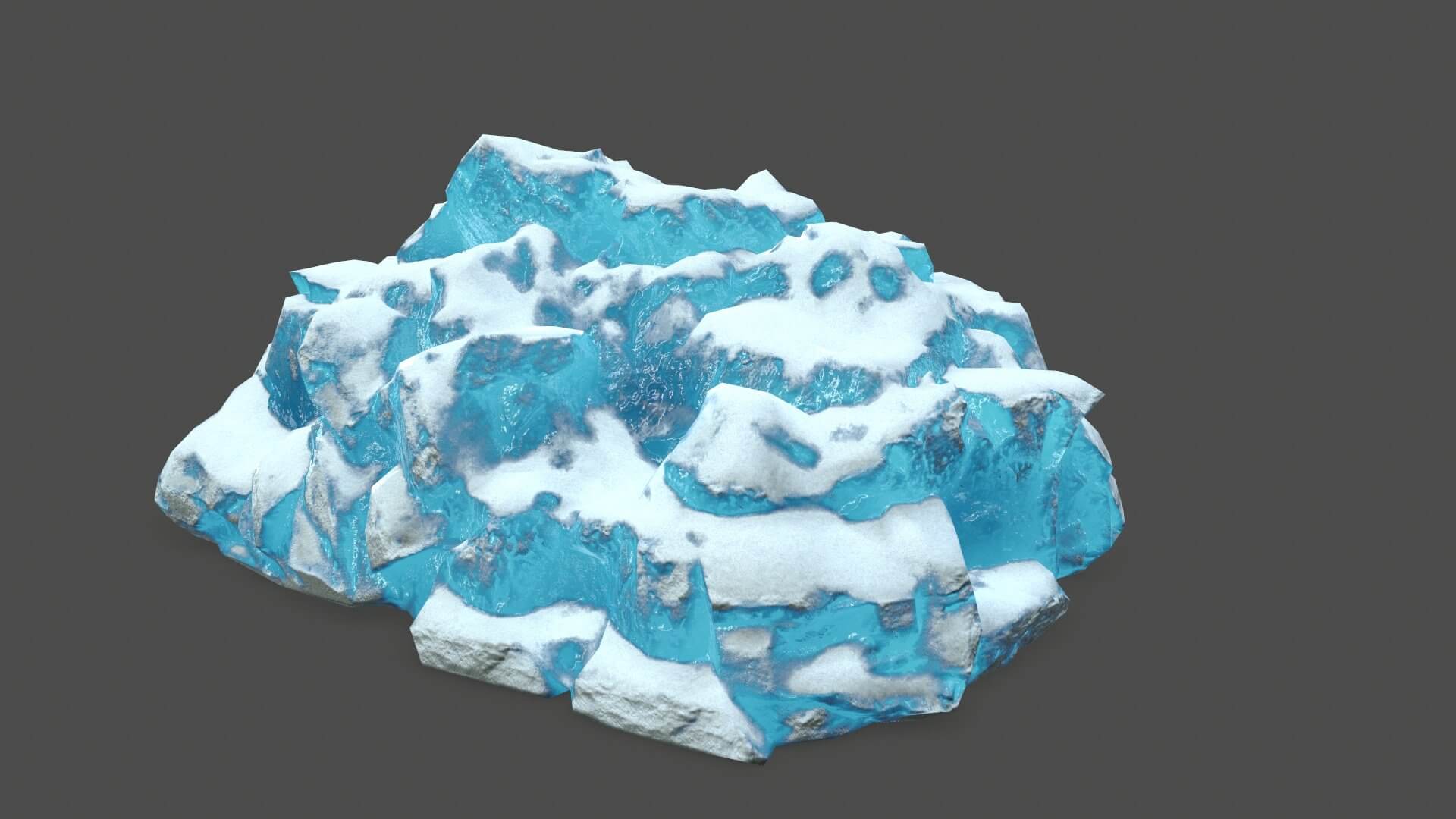 Ice Rocks - 3D Model by icekazim
