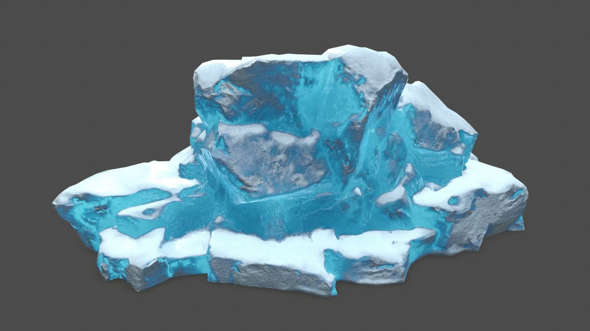Ice Rocks - 3D Model by icekazim
