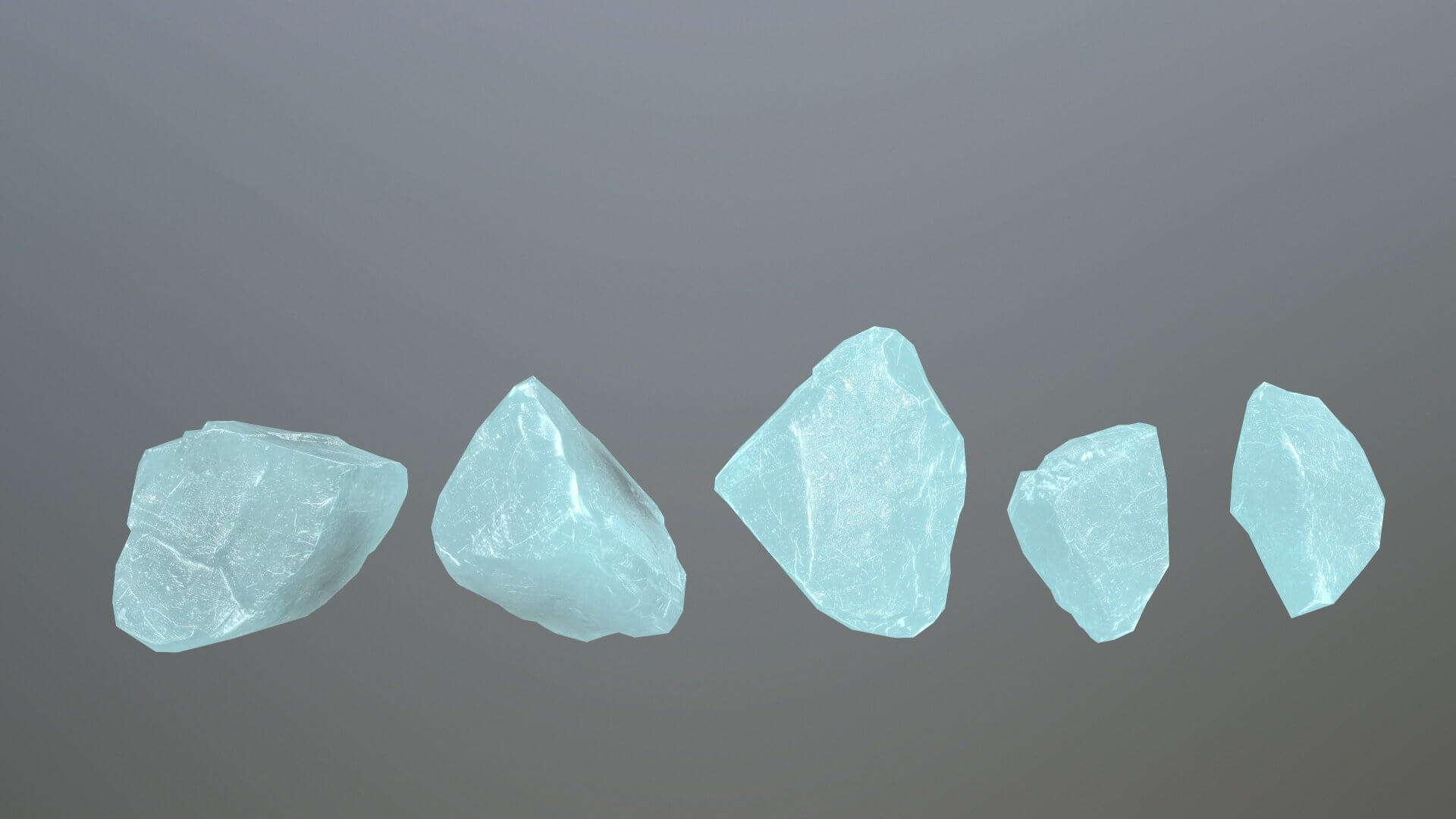 Ice Rocks - 3D Model by icekazim