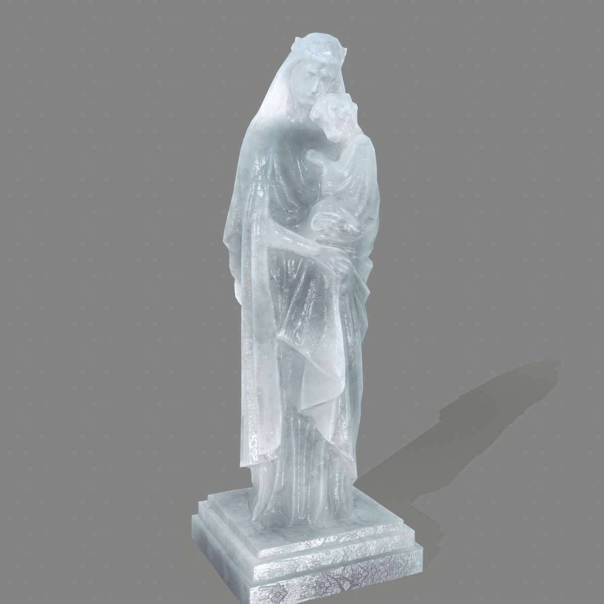 Ice Woman Statue - 3D Model by icekazim