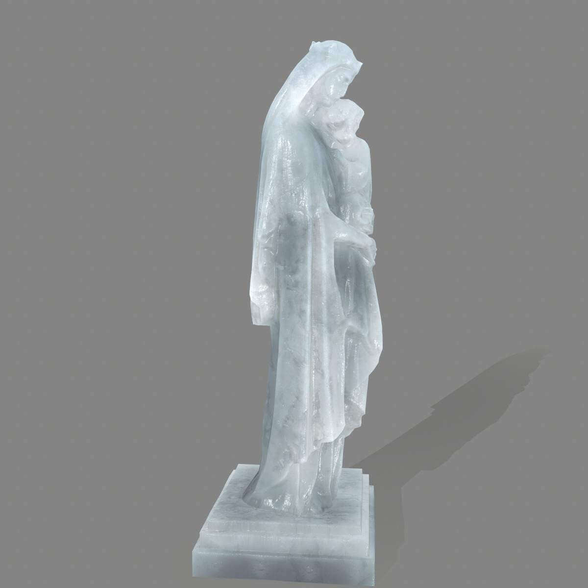 Ice Woman Statue - 3D Model by icekazim