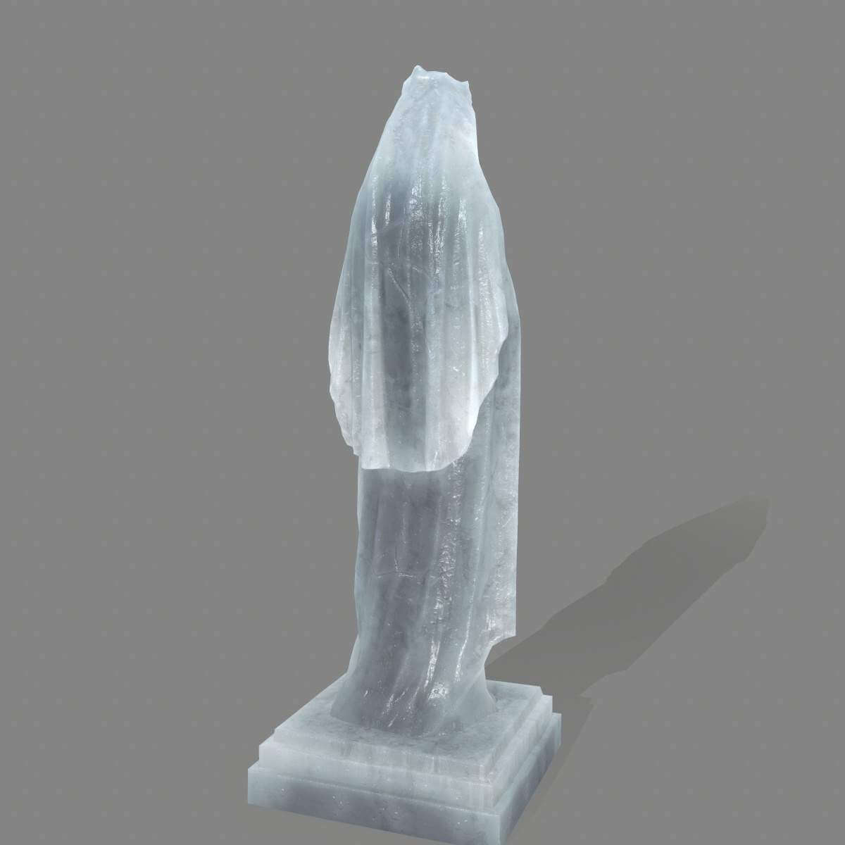 Ice Woman Statue - 3D Model by icekazim