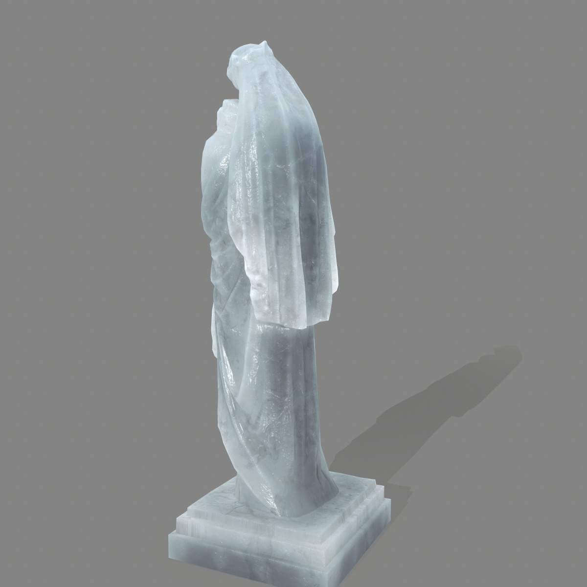 Ice Woman Statue - 3D Model by icekazim