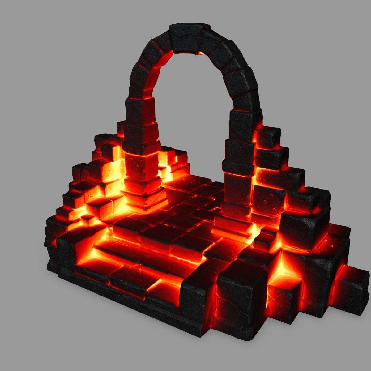 Lava Gate - 3D Model by icekazim