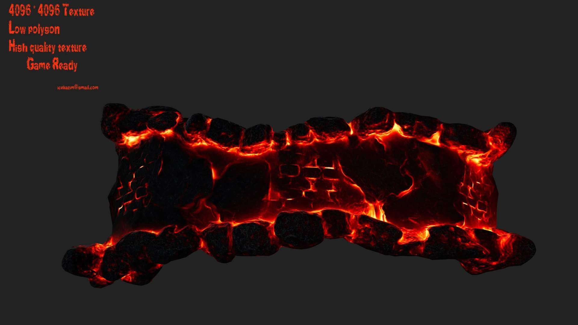 Lava Old Bridge - 3D Model by icekazim