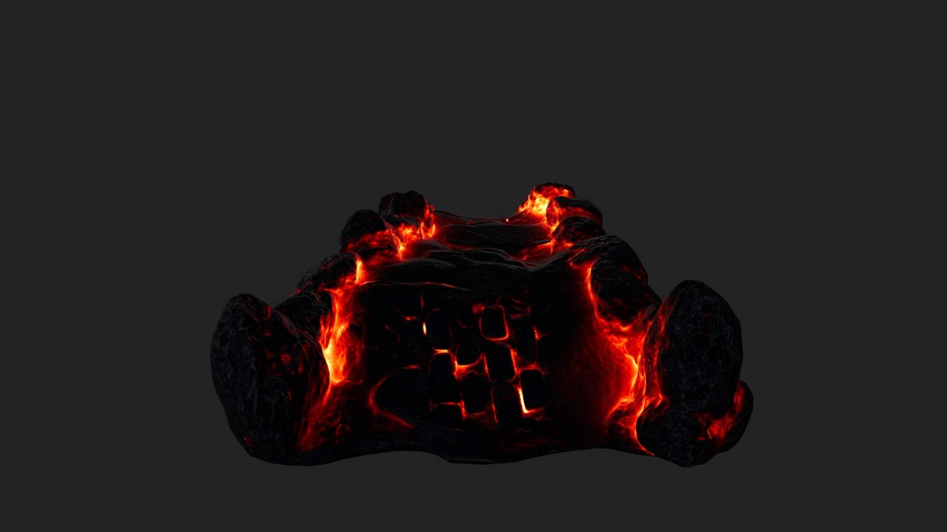Lava Old Bridge - 3D Model by icekazim