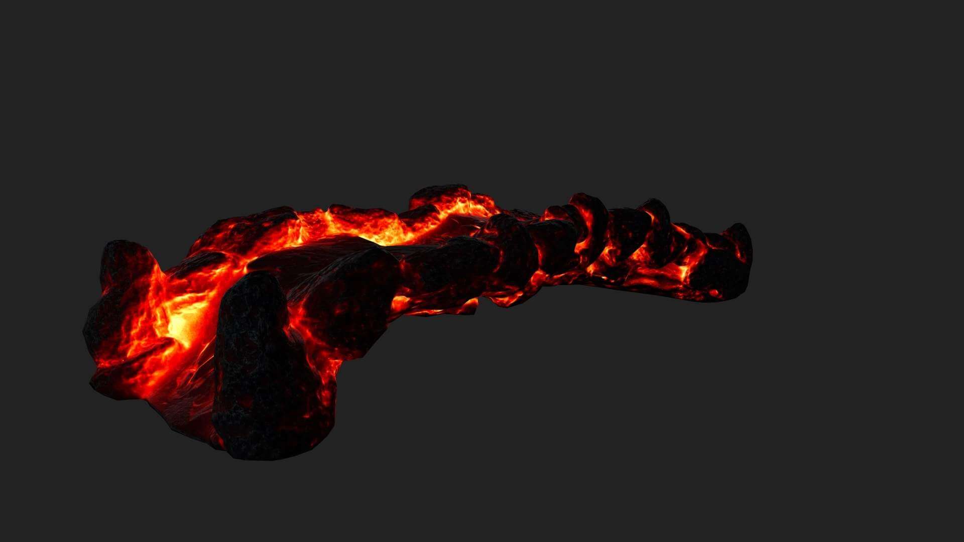 Lava Old Bridge - 3D Model by icekazim